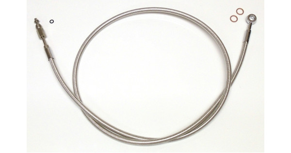 78" Hydraulic Clutch Line|180° 10mm banjo|Polished Stainless|Magnum