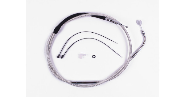 Touring|Motorcycle Clutch Line|Braided Polished Stainless| Magnum Shielding